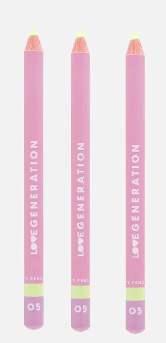 Карандаш для глаз Love Generation Eye Pencil, тон 05 лаймовый, 1.2 гр 3 шт