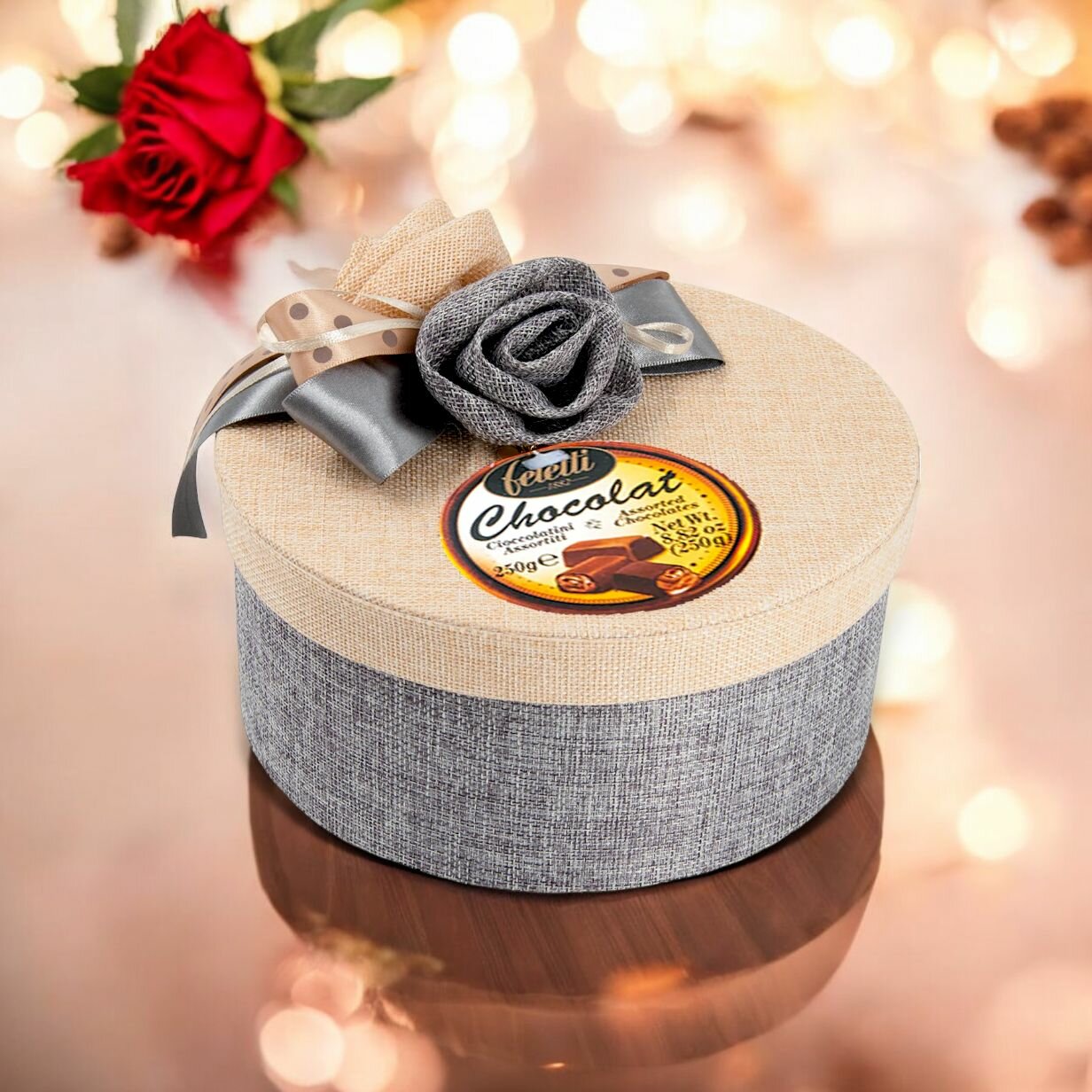 Набор шоколадных конфет пралине ассорти, Feletti 1882, 250 г, Италия