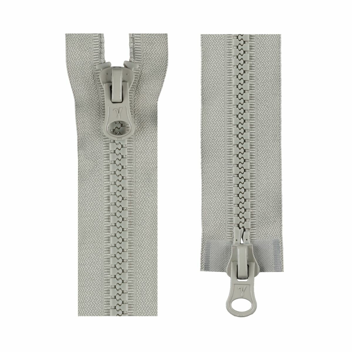 Молния трактор "GAMMA" Т-10 120 см Тип 10 10 шт. разъёмная двухзамковая №301 св. серый