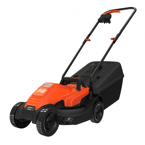 Газонокосилка колесная электрическая (32 см, 1200 Вт, E-Drive, Edge Max, 20/40/60 мм) BLACK+DECKER BEMW451-QS