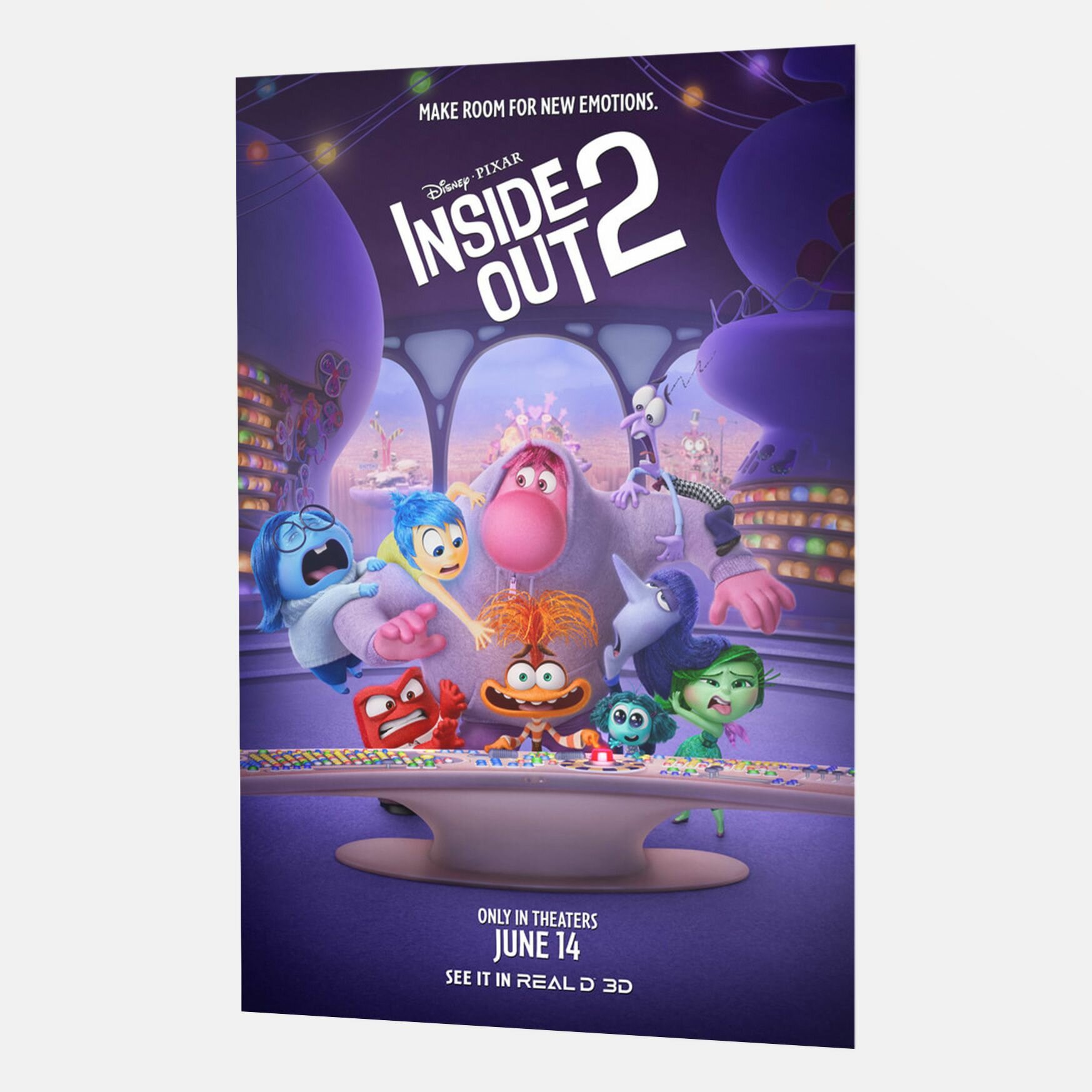 Постер (плакат) по мультфильму Головоломка 2 40x60 см. от Poster4me