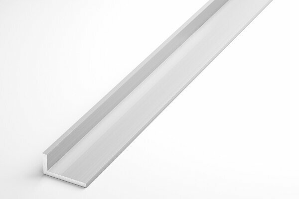 Уголок алюминиевый 20х10 мм 1,0 м анод. серебро Уп 05.1000.501л, 2шт