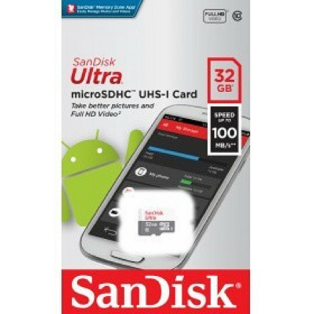 Карта памяти SanDisk SDSQUNR-032G-GN3MN 32 ГБ