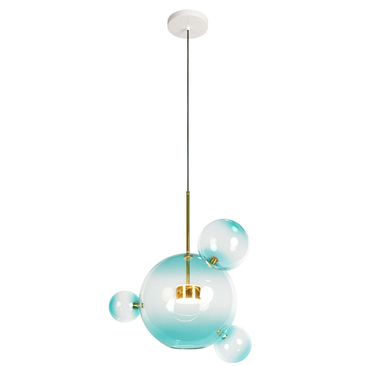 Светильник подвесной Loft It Bolle 2027-P4 Blue, LED, 10Вт, кол-во ламп:1шт, Голубой