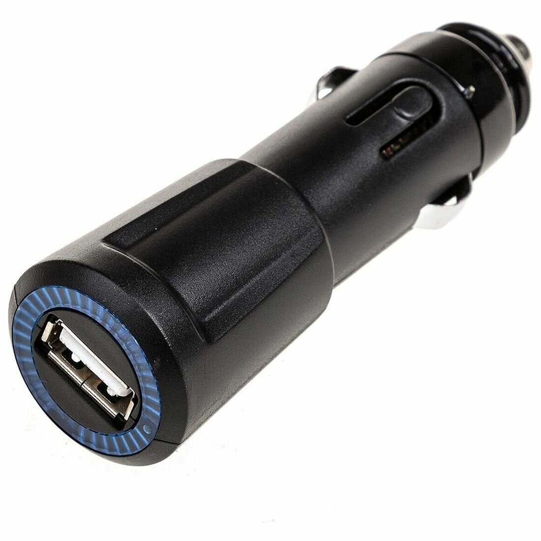 Зарядное устройство телефона 12V USB 2.1A предохранитель 2А черный skyway