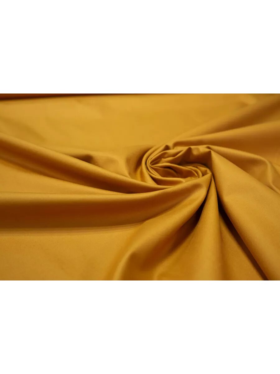 Хлопок саржевый горчичный