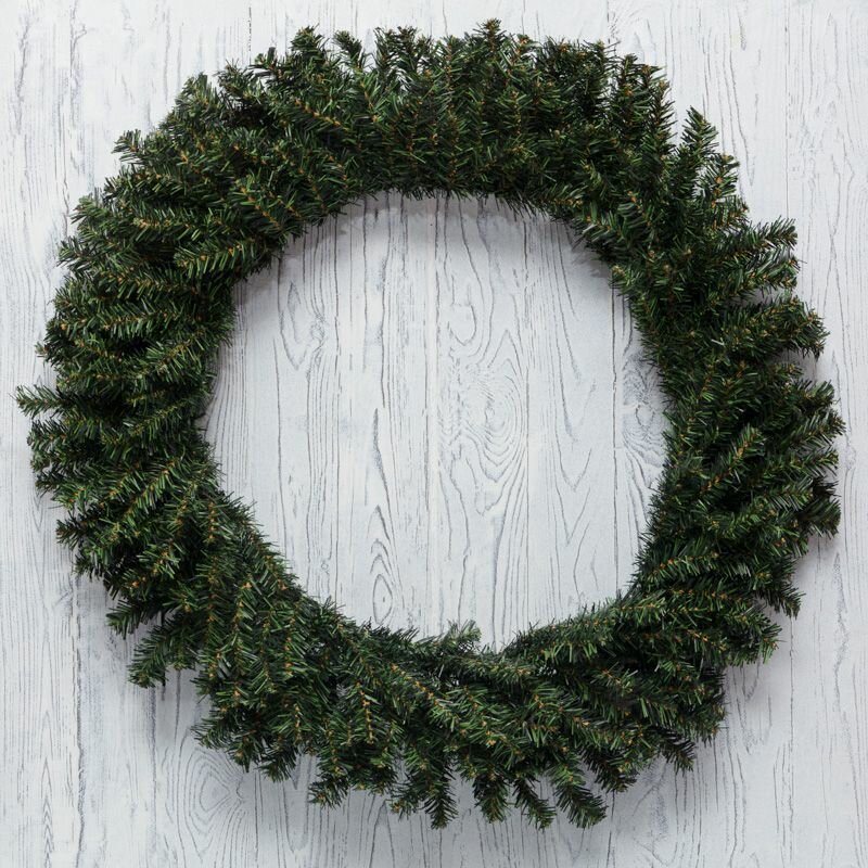 Новогодний искуственный венок на входную дверь или стену дома, украшение декора на Новый год или Рождество для стола, детский уличный декоративный аксессуар, еловая композиция