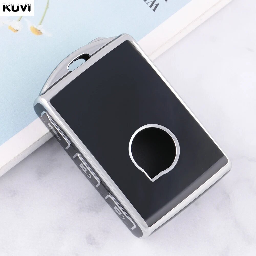 ТПУ чехол для автомобильного ключа с дистанционным управлением для Volvo XC40 XC60 S90 XC90 Black