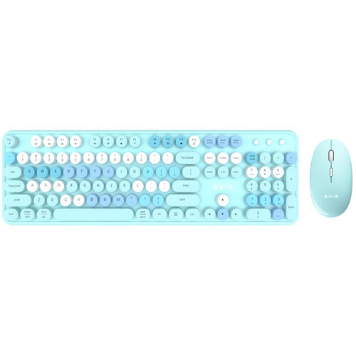 Клавиатура и мышь AULA AC306 Blue-Colorful беспроводной комплект