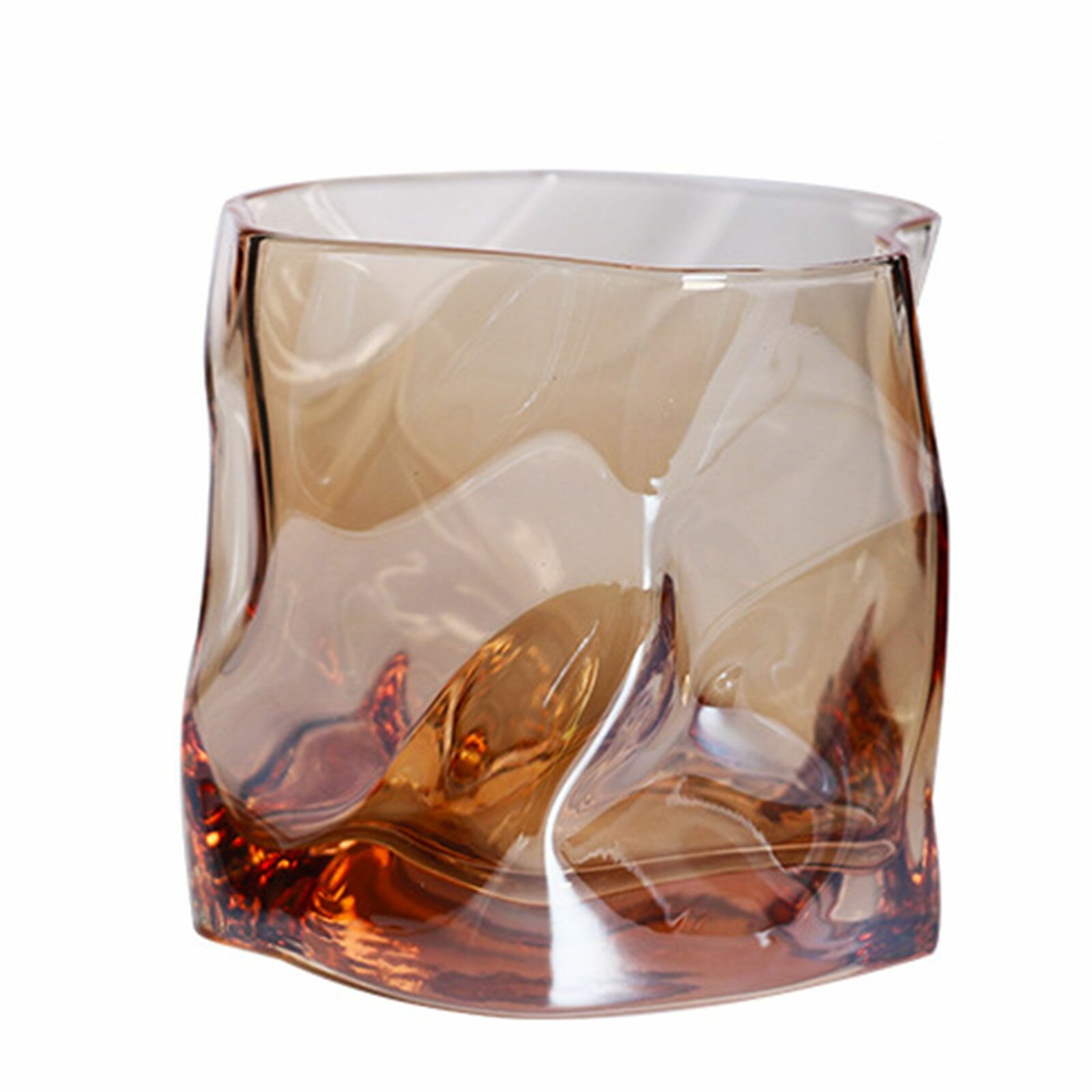 Бокал для виски неправильной формы-Янтарный-