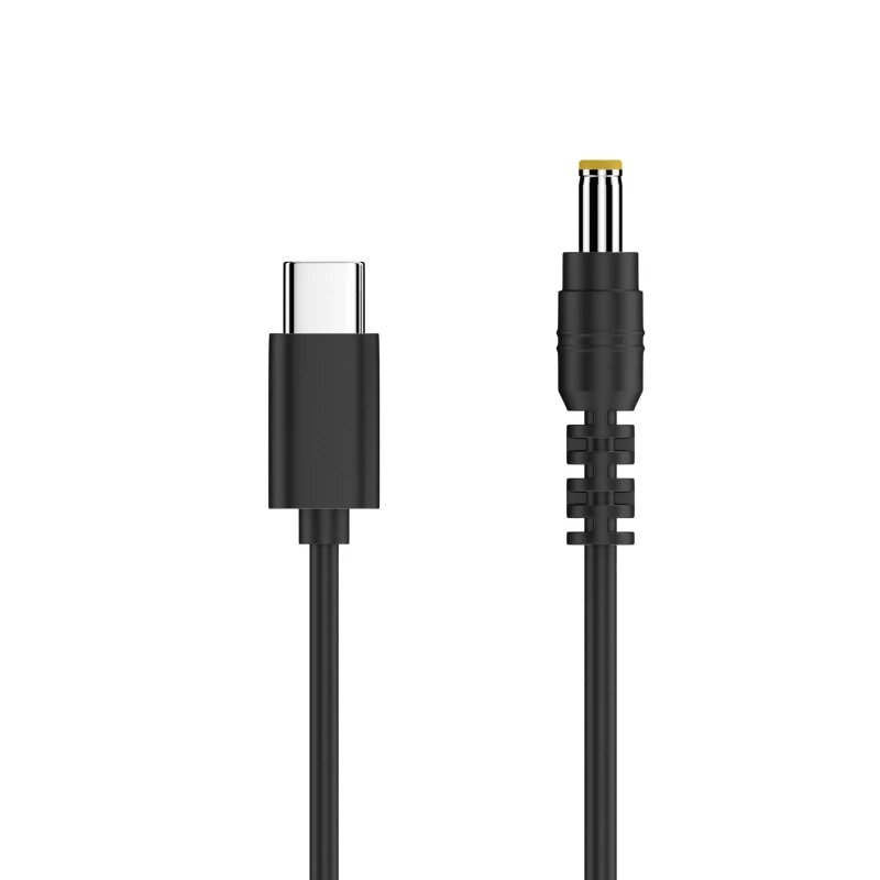 USB C - DC кабель 150 см, 5.5x2.5mm, 12V