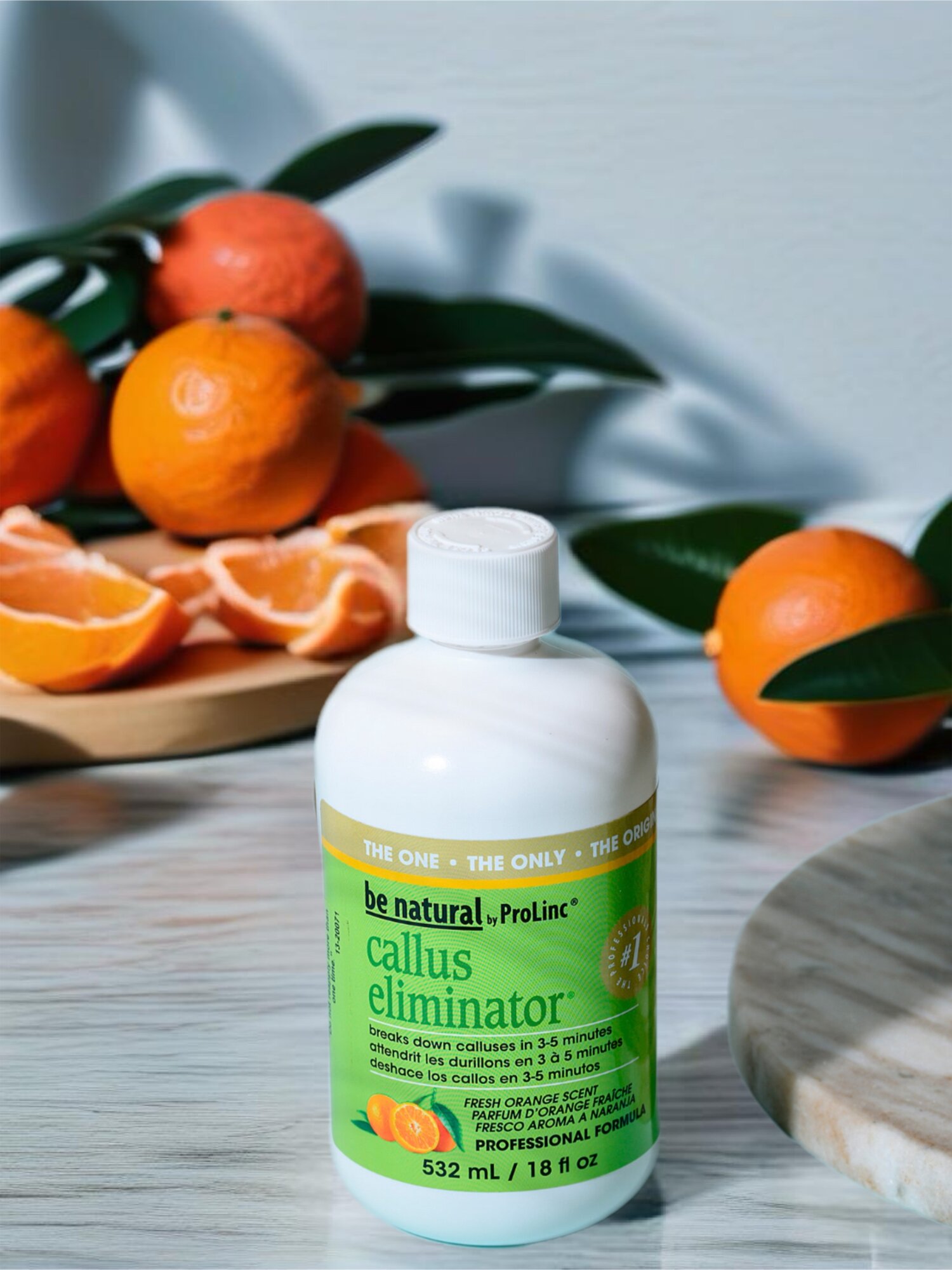 Средство для удаления мозолей и натоптышей Be Natural Callus Eliminator, с апельсином, 532 мл
