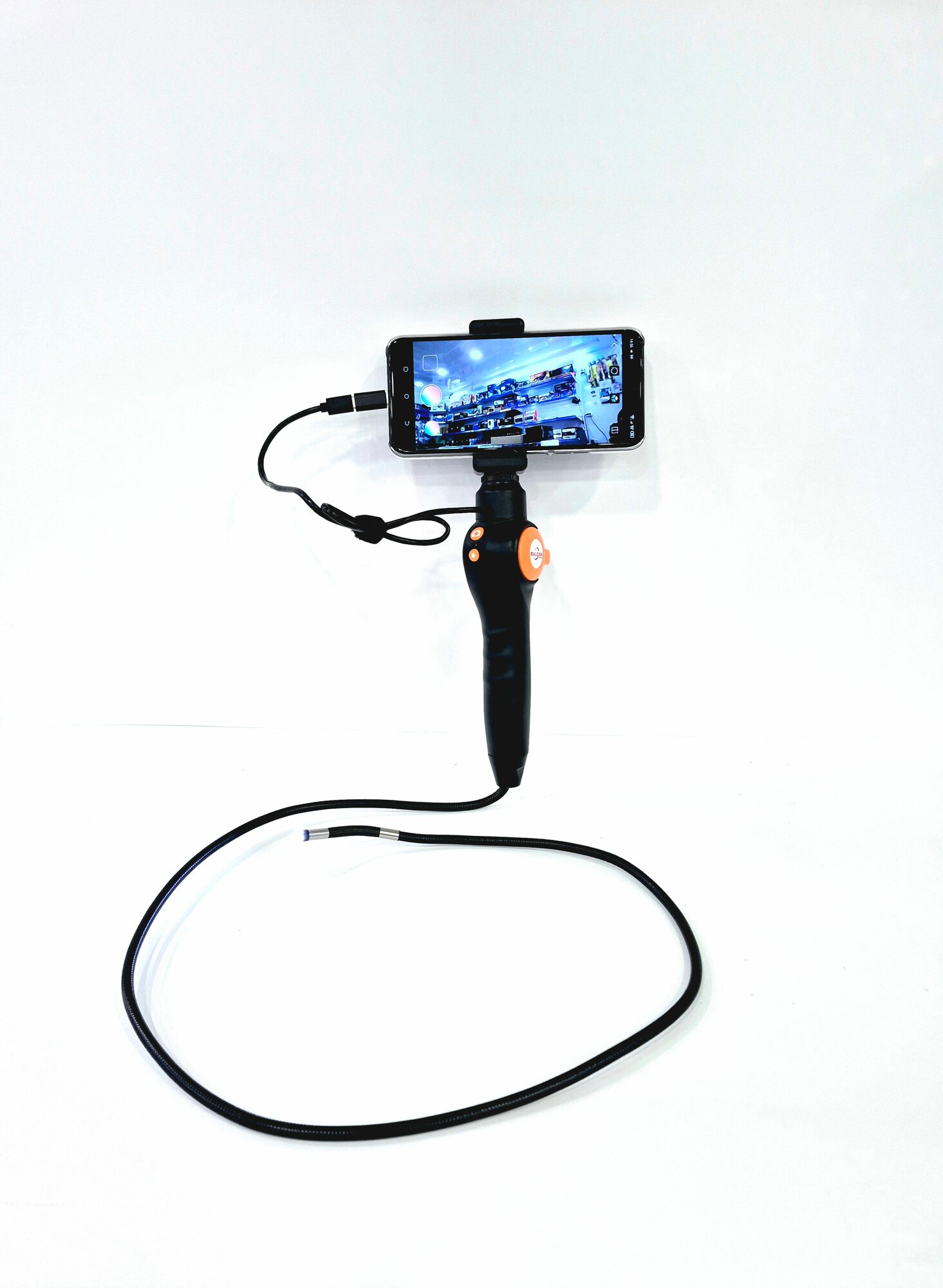 Эндоскоп поворотный Borescope-M H508M-JZT USB TYPE-C 1 метр, 6мм, твёрдый кабель - арт. 8022