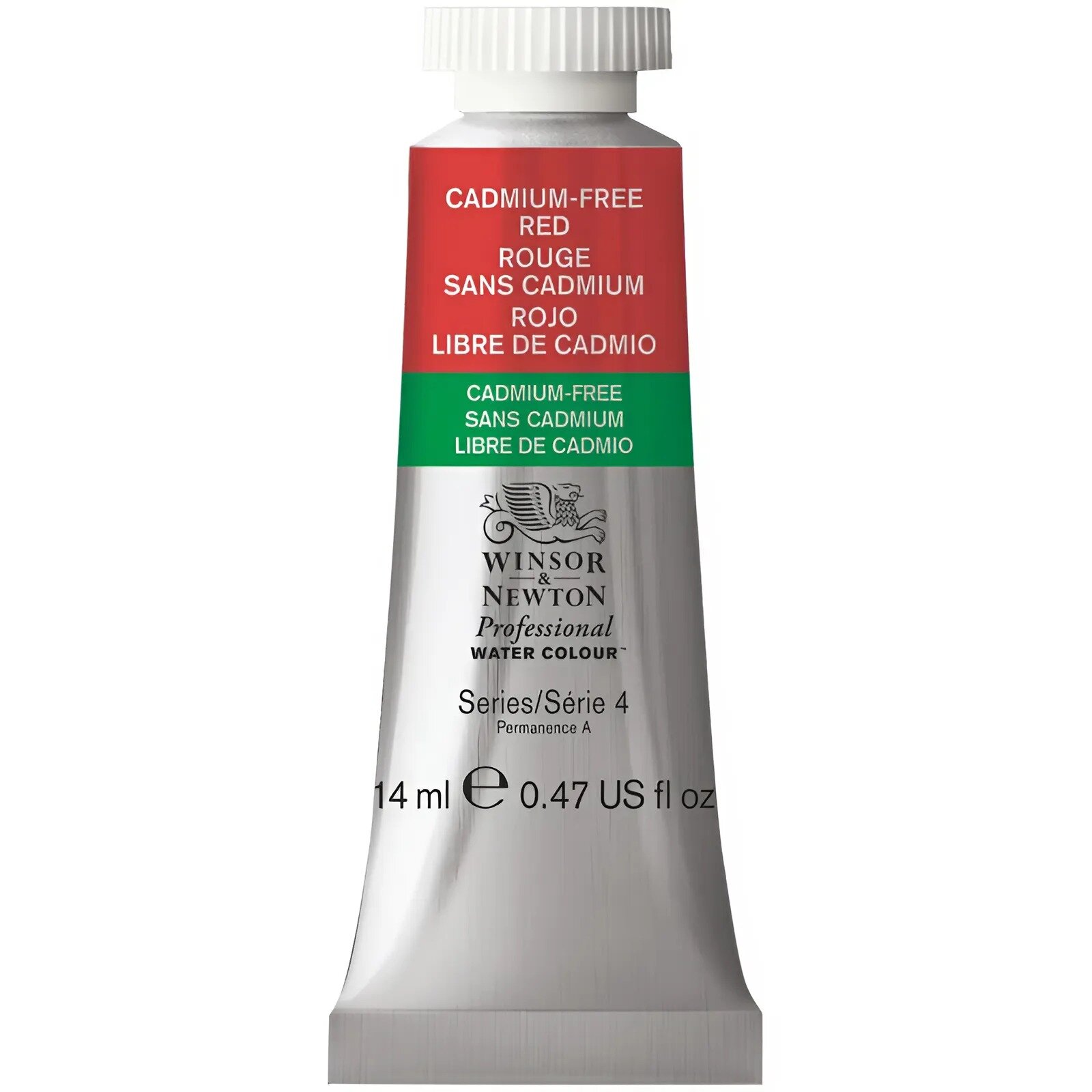 Акварель художественная Winsor&Newton "Professional", 14 мл, туба, красный бескадмиевый