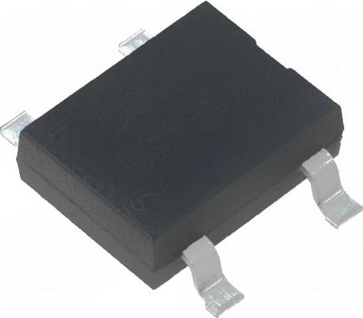 Выпрямительный мост DC DB104S Однофазный выпрямительный мост Urmax 400В If 1А Ifsm 50А 1шт