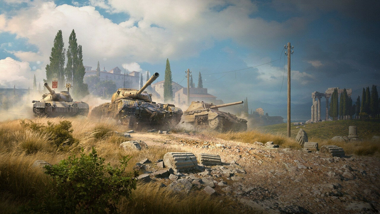 Алмазная мозаика "World of Tanks" 40*50 см, безрамная, идеальна для дома, украшения, подарков.