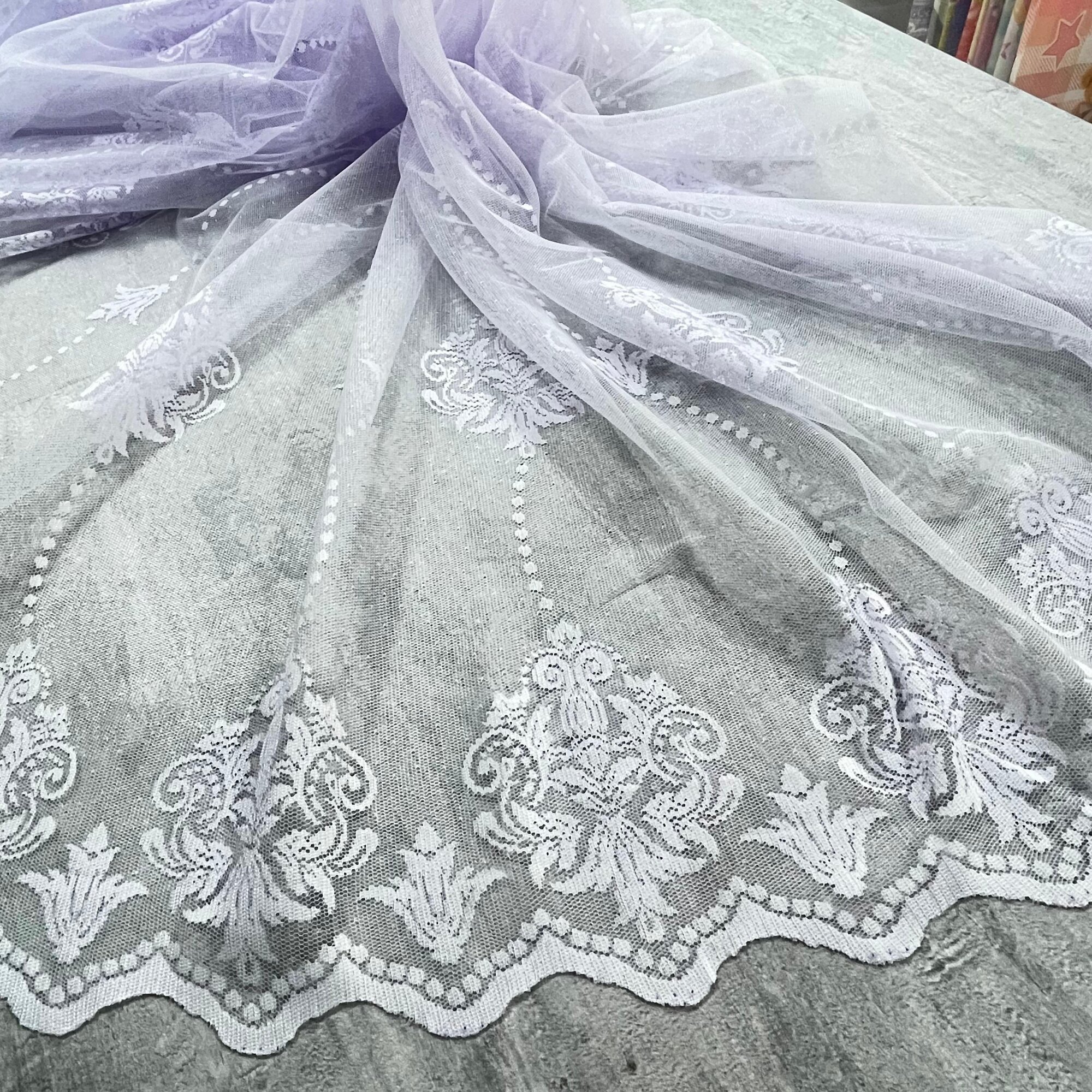 Ткань Тюль для штор. Высота 280см. Турция. На отрез.