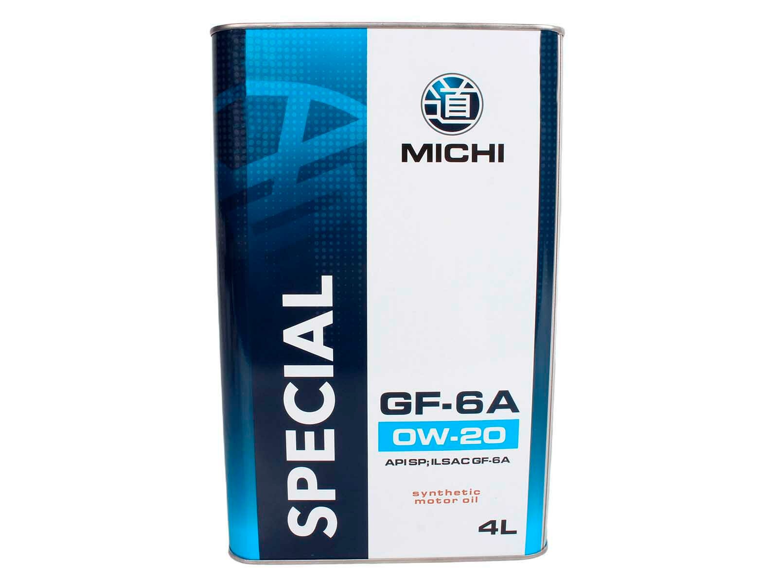 Масло моторное MICHI SPECIAL 0W20 GF-6A 4л