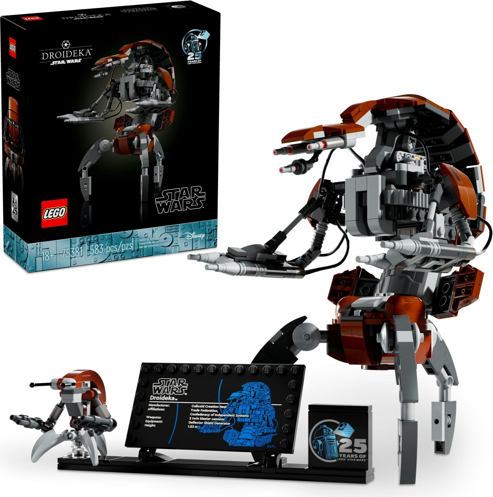 Конструктор LEGO Star Wars™ Droideka 75381 Дройдека, 583 дет.
