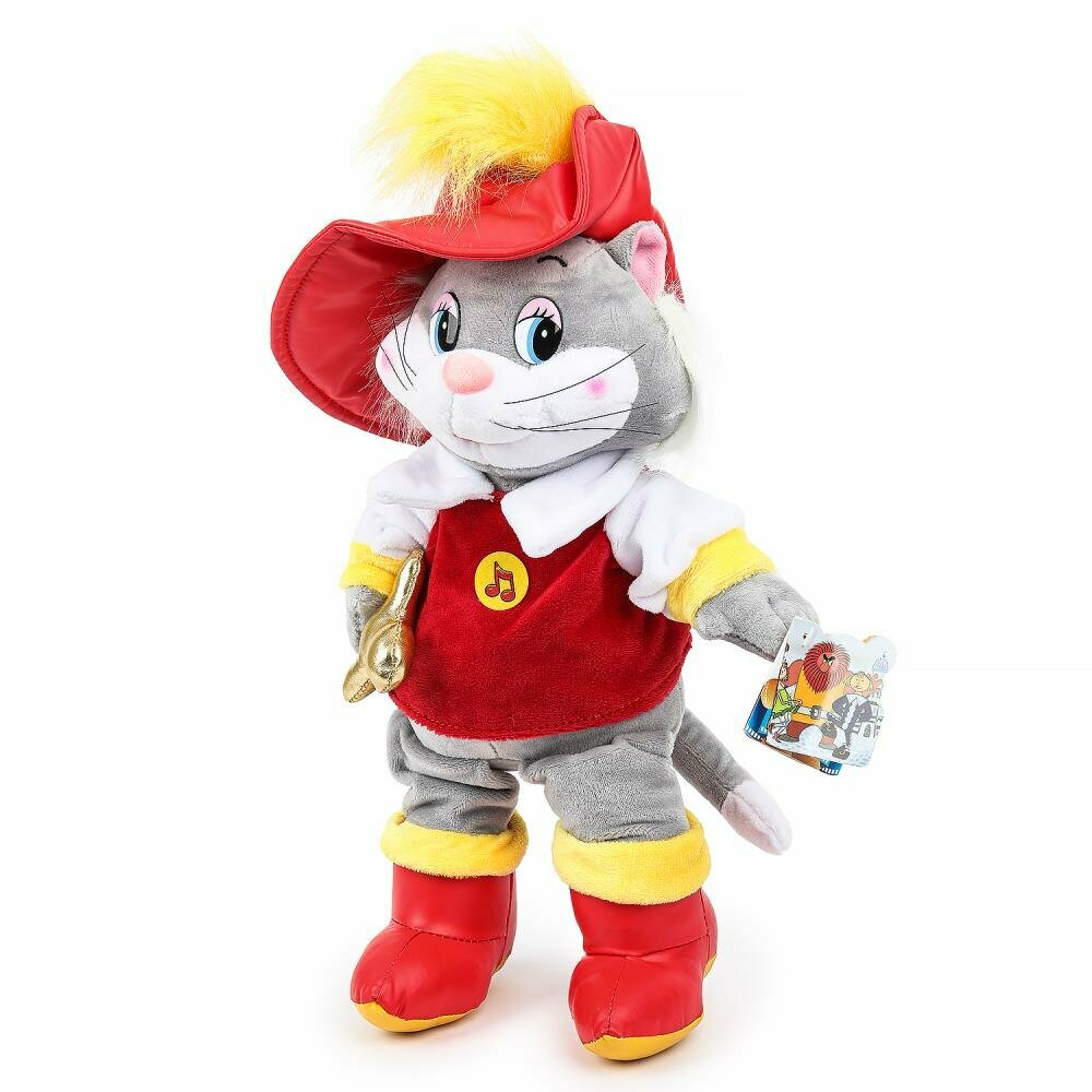 Игрушка мягкая Союзмультфильм "Кот в сапогах" 25 см. музыкальная Мульти-пульти V85121/28 (24)