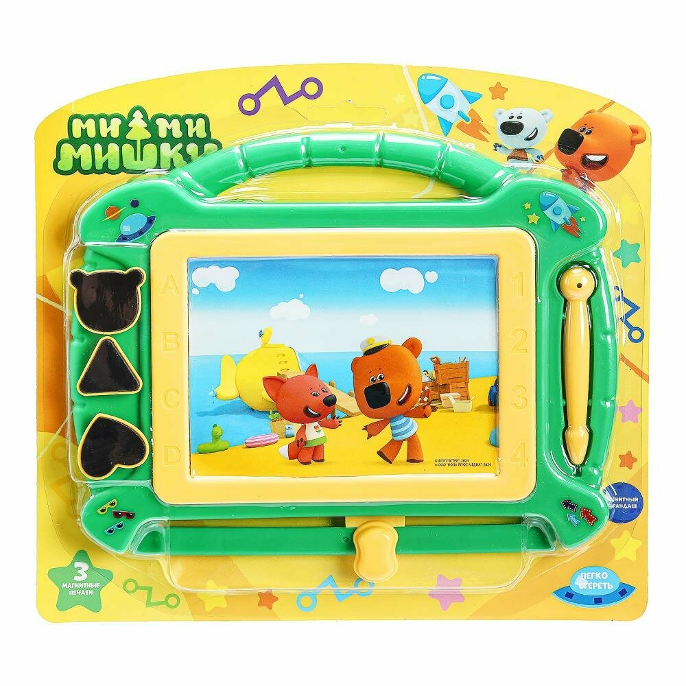 Доска для рисования "Ми-ми-мишки" магнитная, 3 печати, 20х15 см. Играем Вместе B2096812-MIMI