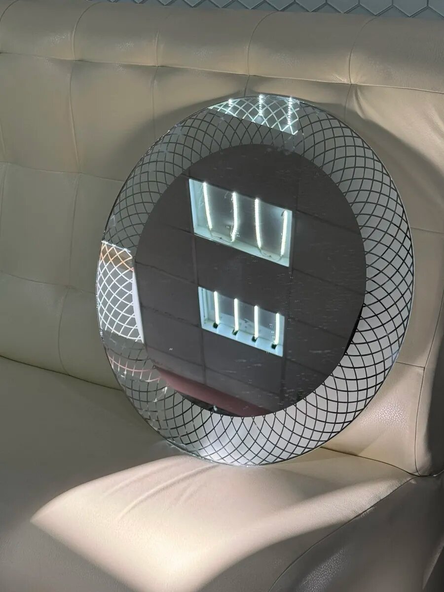 Зеркало круглое в ванную 70 см