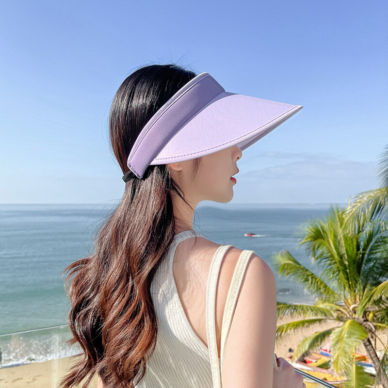 Шляпа, женская, уф-защита, фиолетовая, регулируемая, 54-58 см
