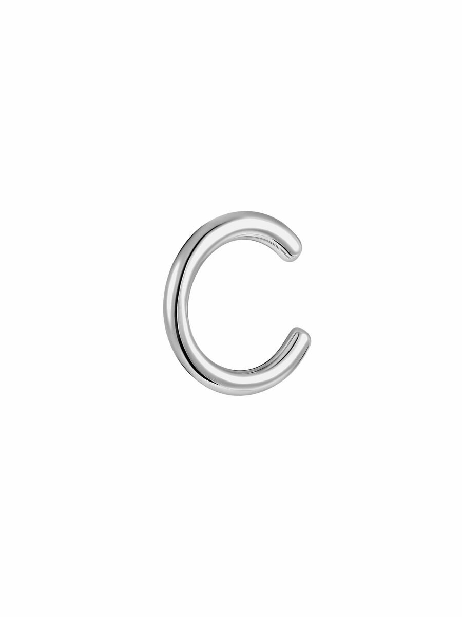 Кафф, серебро, 925 проба, родирование