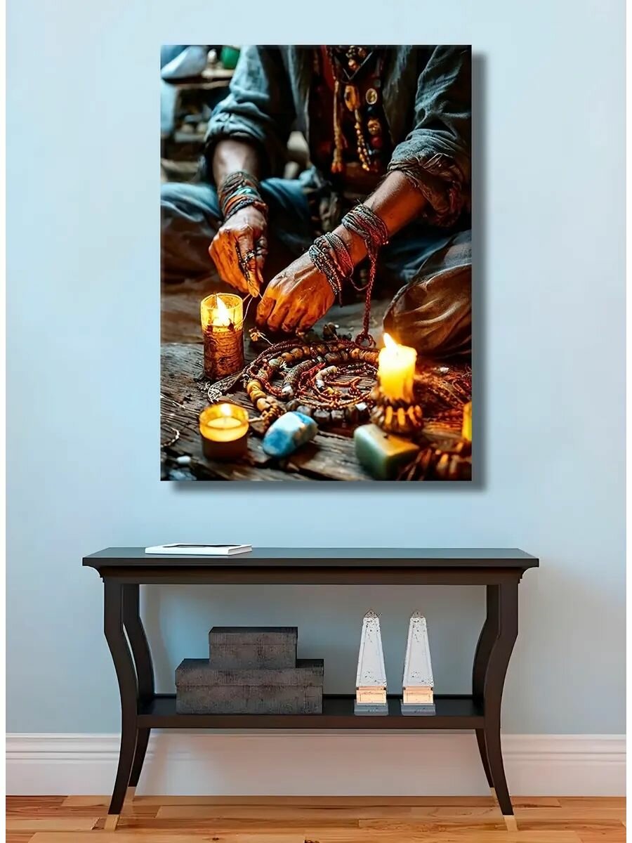 Картина "Чары и свечи", на стену 50х70см 1шт.