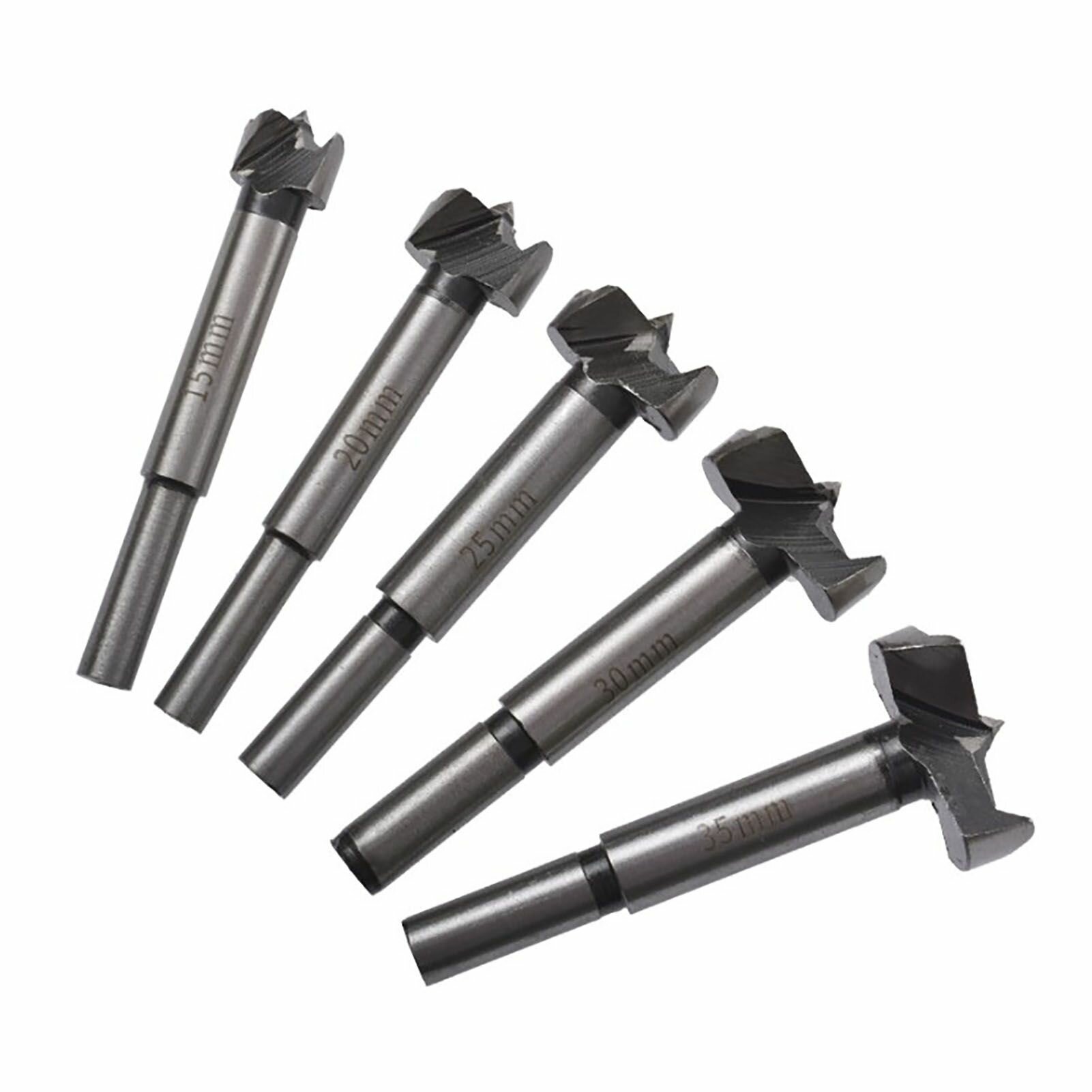 15-35 мм набор из 5 предметов в полипропиленовом пакете деревообрабатывающее сверло с плоскими крыльями и круглой ручкой, шарнирное сверло