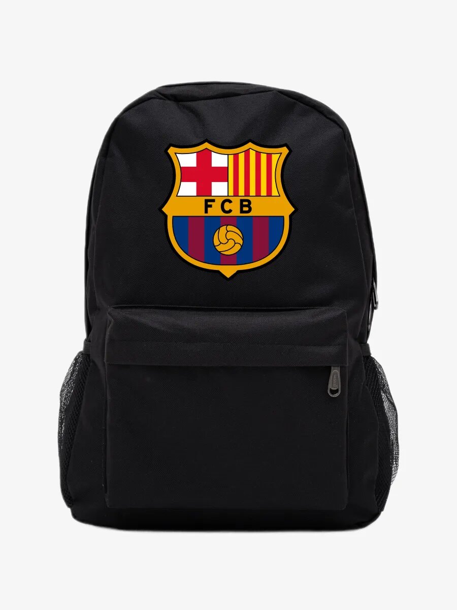 Рюкзак спортивный с принтом ФК Барселона (FC Barcelona) городской универсальный