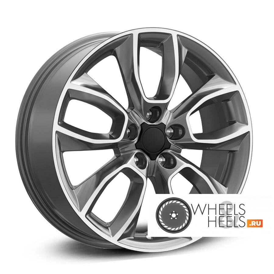 Premium Series КР001 Haval Dargo 18x7 5x114.3 et40 dia66.6 Графитовый глянцевый с полированной лицевой поверхностью