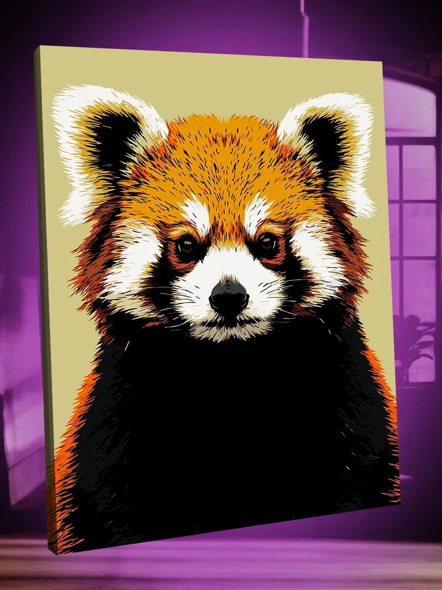 Картина по номерам Панда