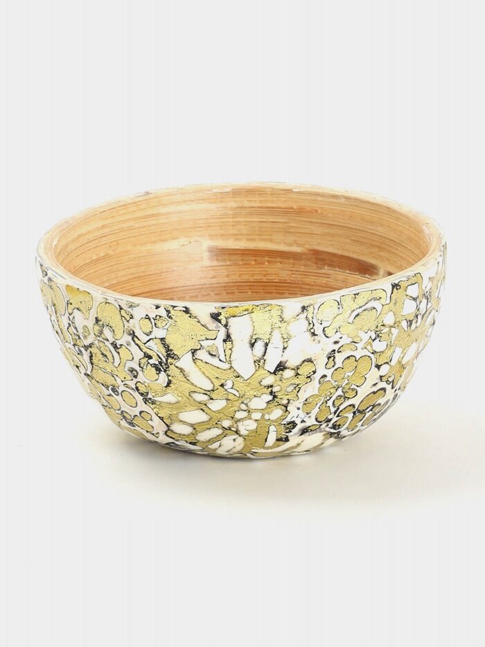 Миска, 10×10×5 см, бамбук