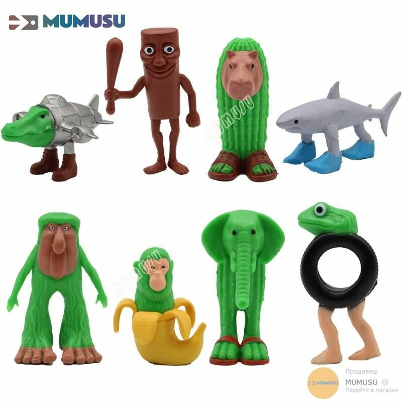 Фигурка Палкочел итальянские животные мем 12шт