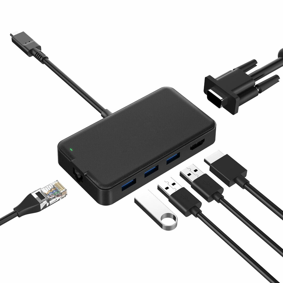 Многофункциональный концентратор USB-C 7-в-1