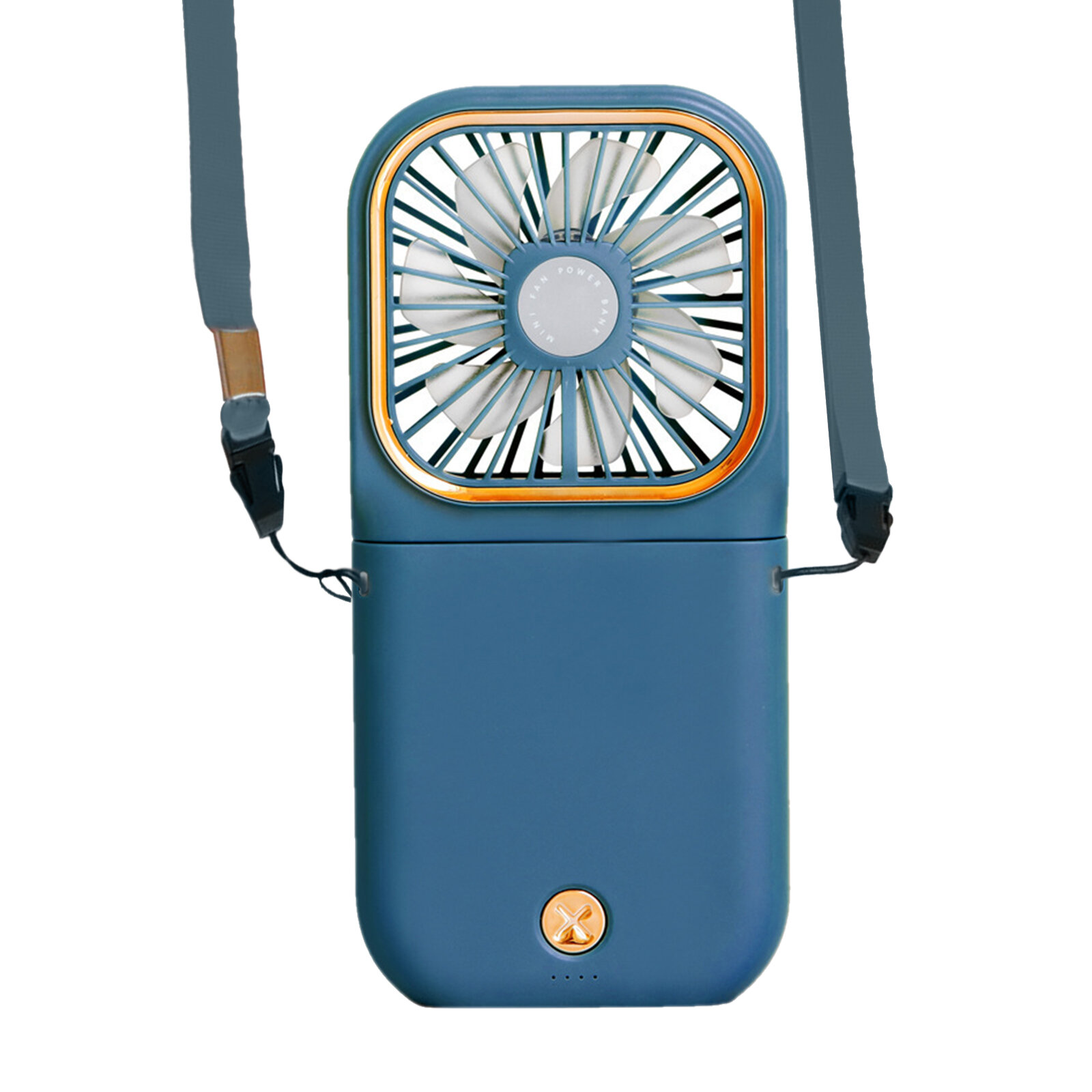 Ожерелье Вентилятор Мини Ноутбук Вентилятор Складной Подвешенный Вентилятор USB Зарядный 3 Скорости Вентилятор с Поддержкой Телефона для Открытых Площадок Путешествий Цвет Белый Розовый Зеленый Синий Материал ABS ПК Электронный Компонент Угол Настройки