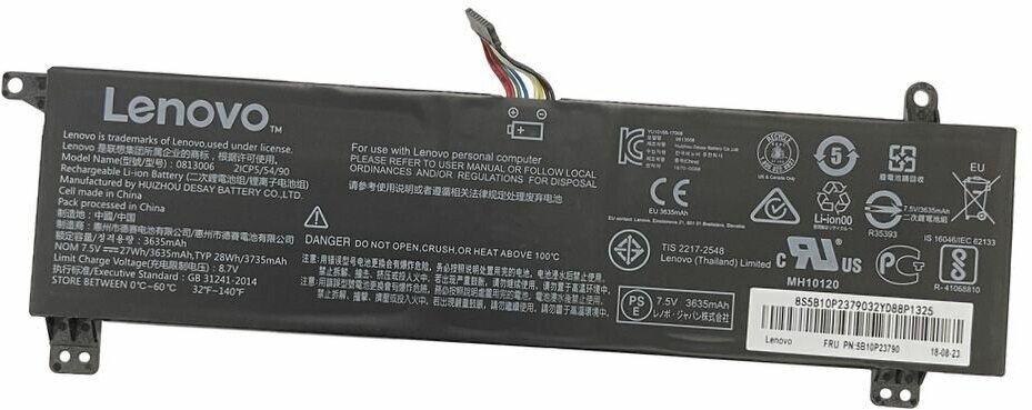 Аккумулятор Lenovo 0813006 — запасная часть для ремонта ноутбука