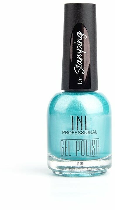 Tnl lux лак для стемпинга №037 перламутровая бирюза 10мл