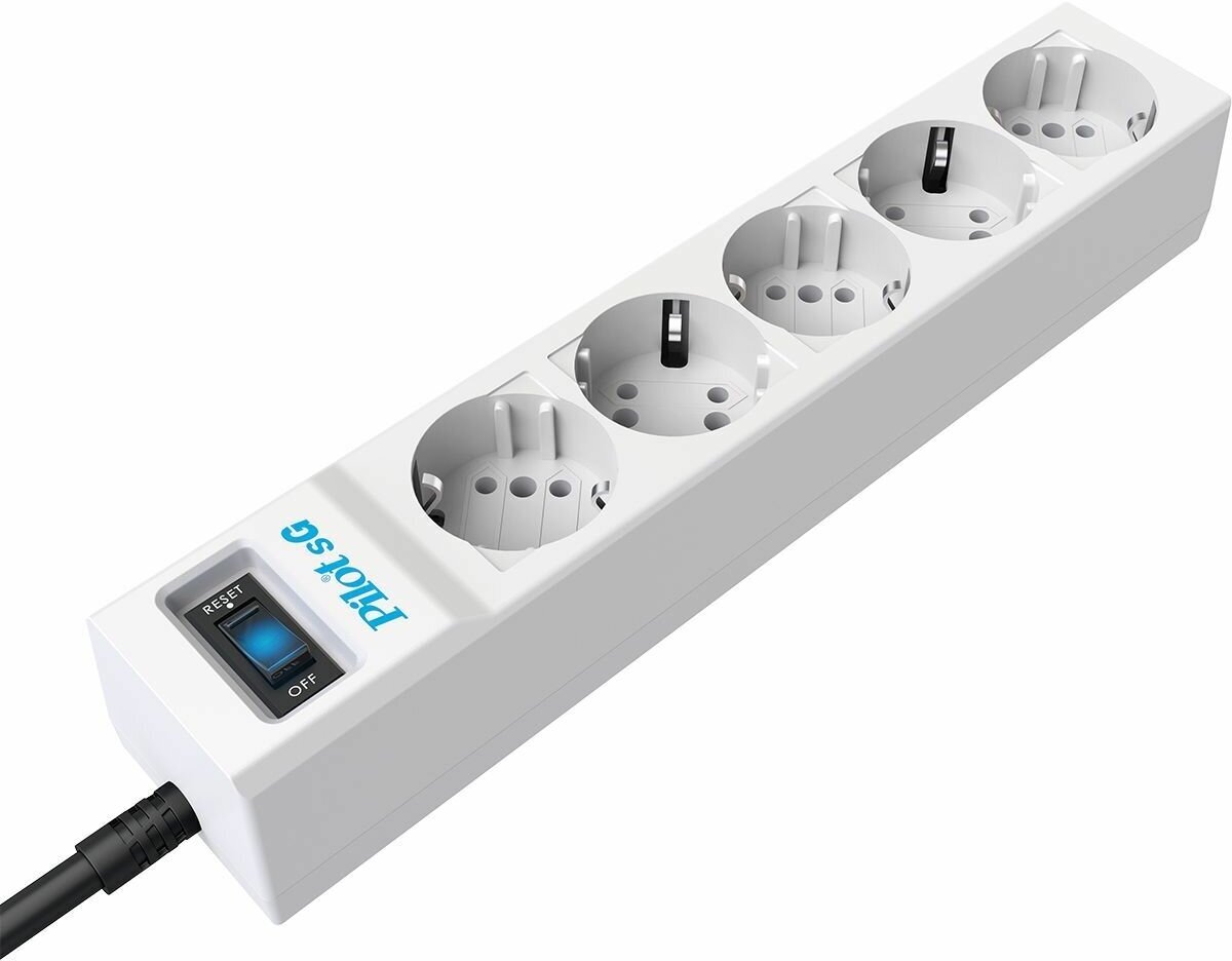 Сетевой фильтр ZIS Pilot SG5 10м White, официальная гарантия