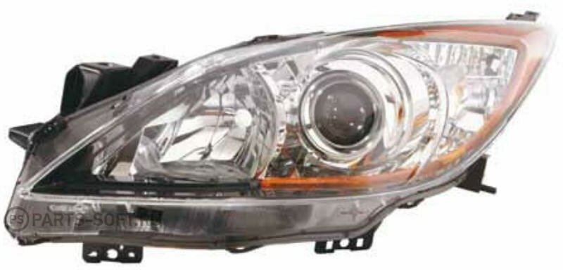 Фара Mazda 3 08-13 / Axela 09-13 (Слева/ Галоген/ Универсальная регулировка) DEPO 216-1158L-LDEM2 | цена за 1 шт