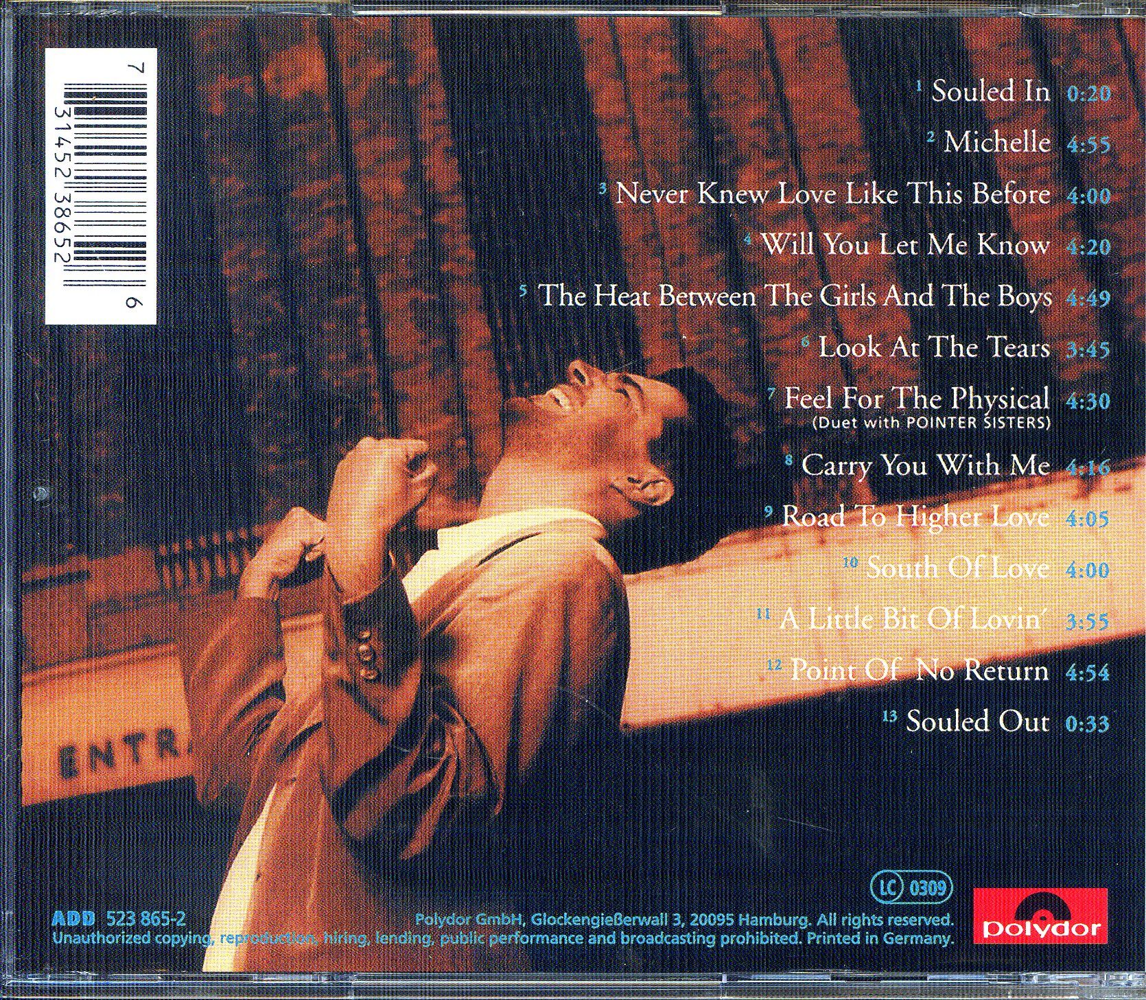 THOMAS ANDERS - Souled 1995 г. Компакт диск — фото 1