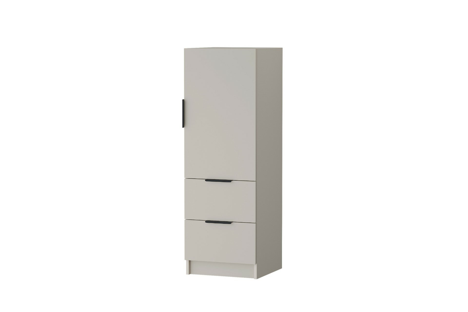 Шкаф пенал, для одежды Лигия, Легкомаркет, правый, 450х450х1190, с ящиками, кашемир