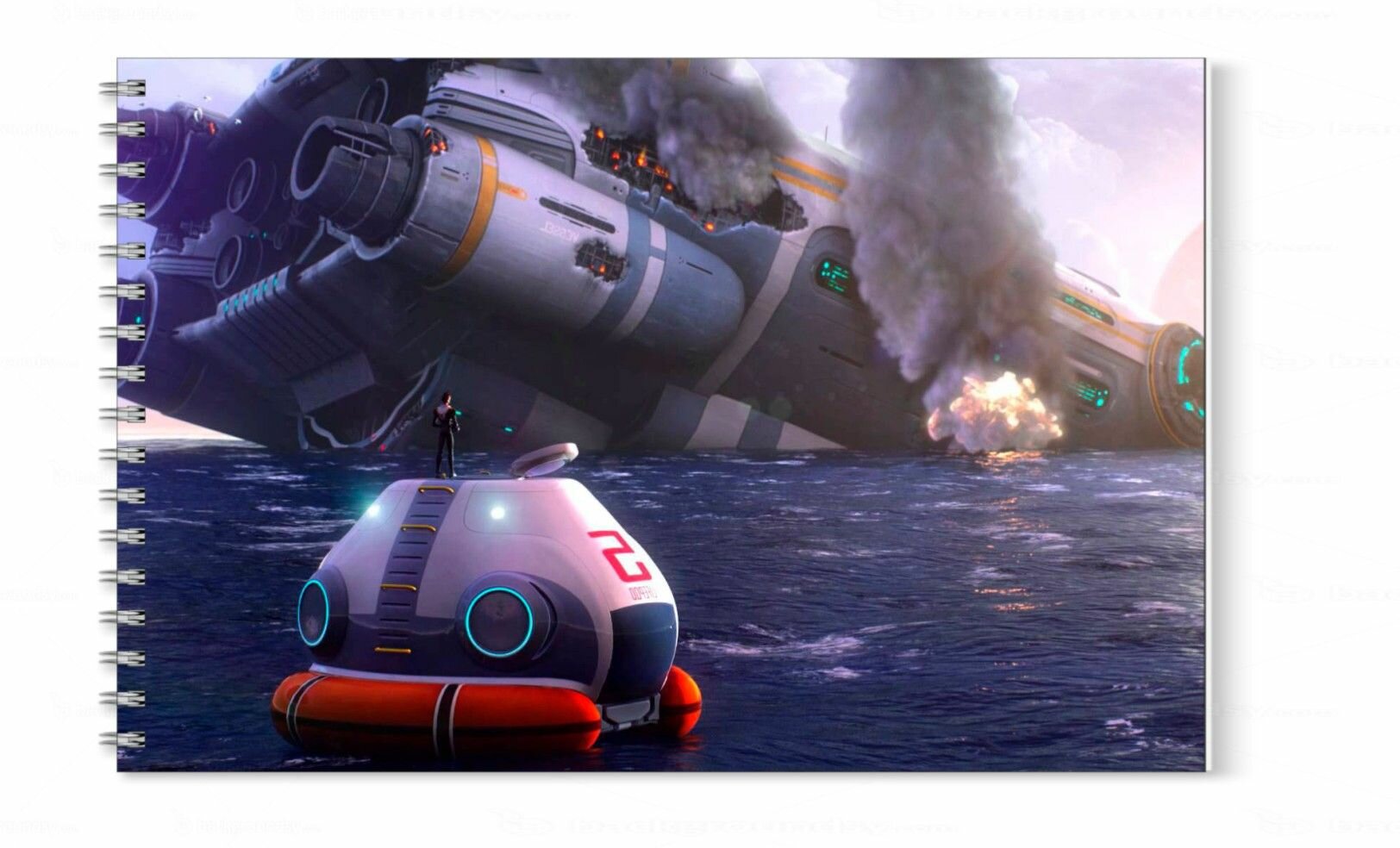 Альбом для рисования Mewni-Shop А4 Subnautica, Сабнатика - 0010