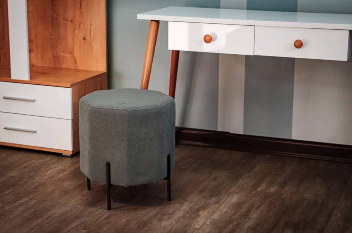 Пуф для гостиной "Прованс" PRIME 40x43x40 см , цвет Ловерс Серый