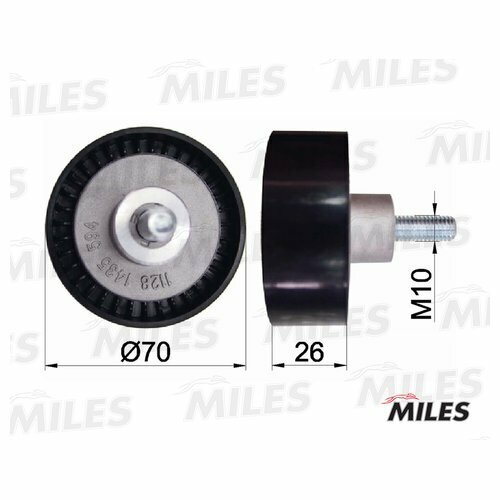 Ролик приводного ремня MILES AG03054 для BMW 3 серия E46, Z3 E36