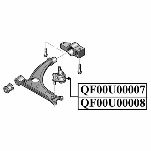 Шарнир независимой подвески / поворотного рычага Quattro Freni QF00U00008