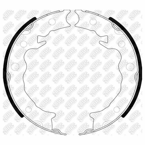 Комплект колодкок стояночного тормоза Nibk FN0685 для Subaru Forester, Impreza, XV