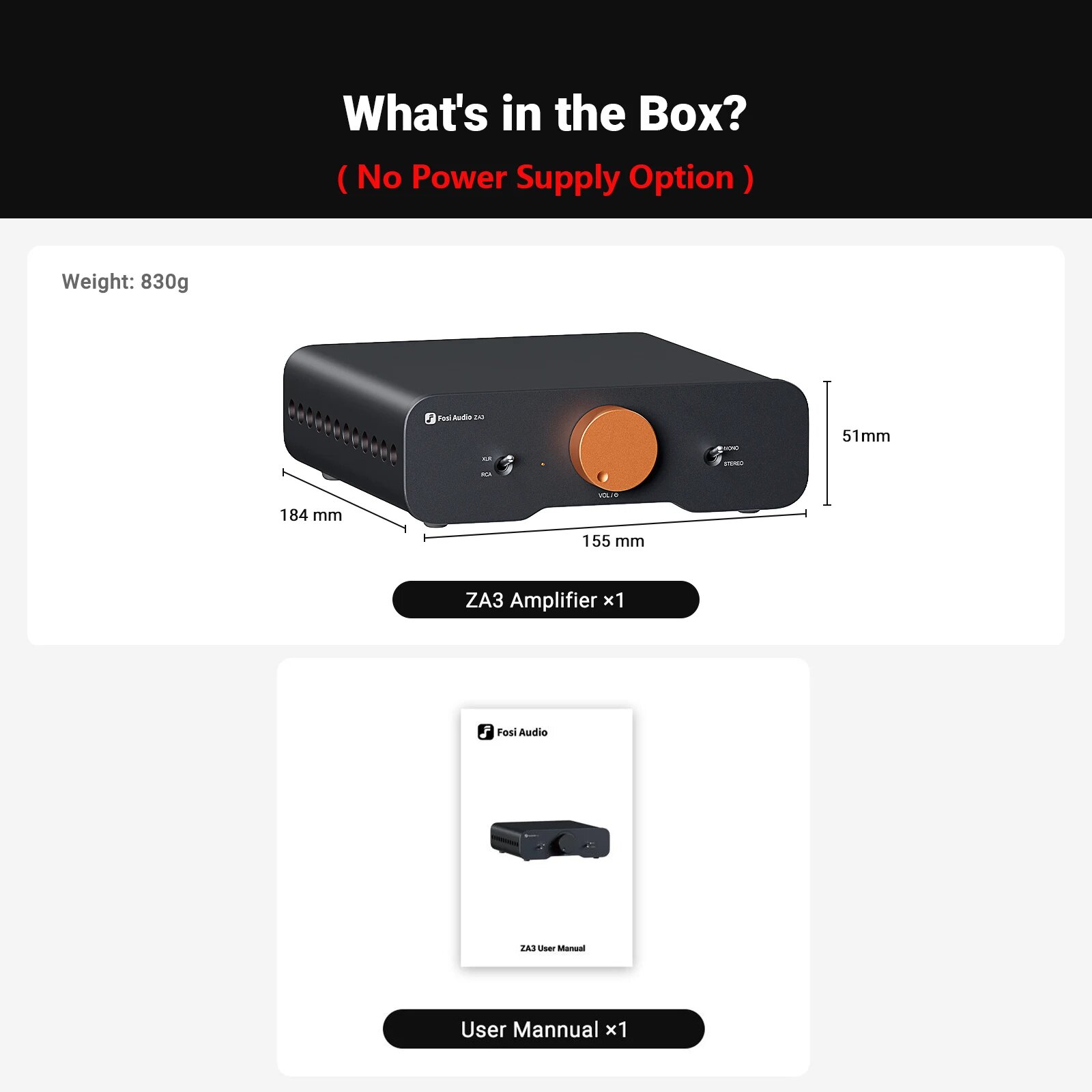 Fosi Audio ZA3 Усилитель для акустики