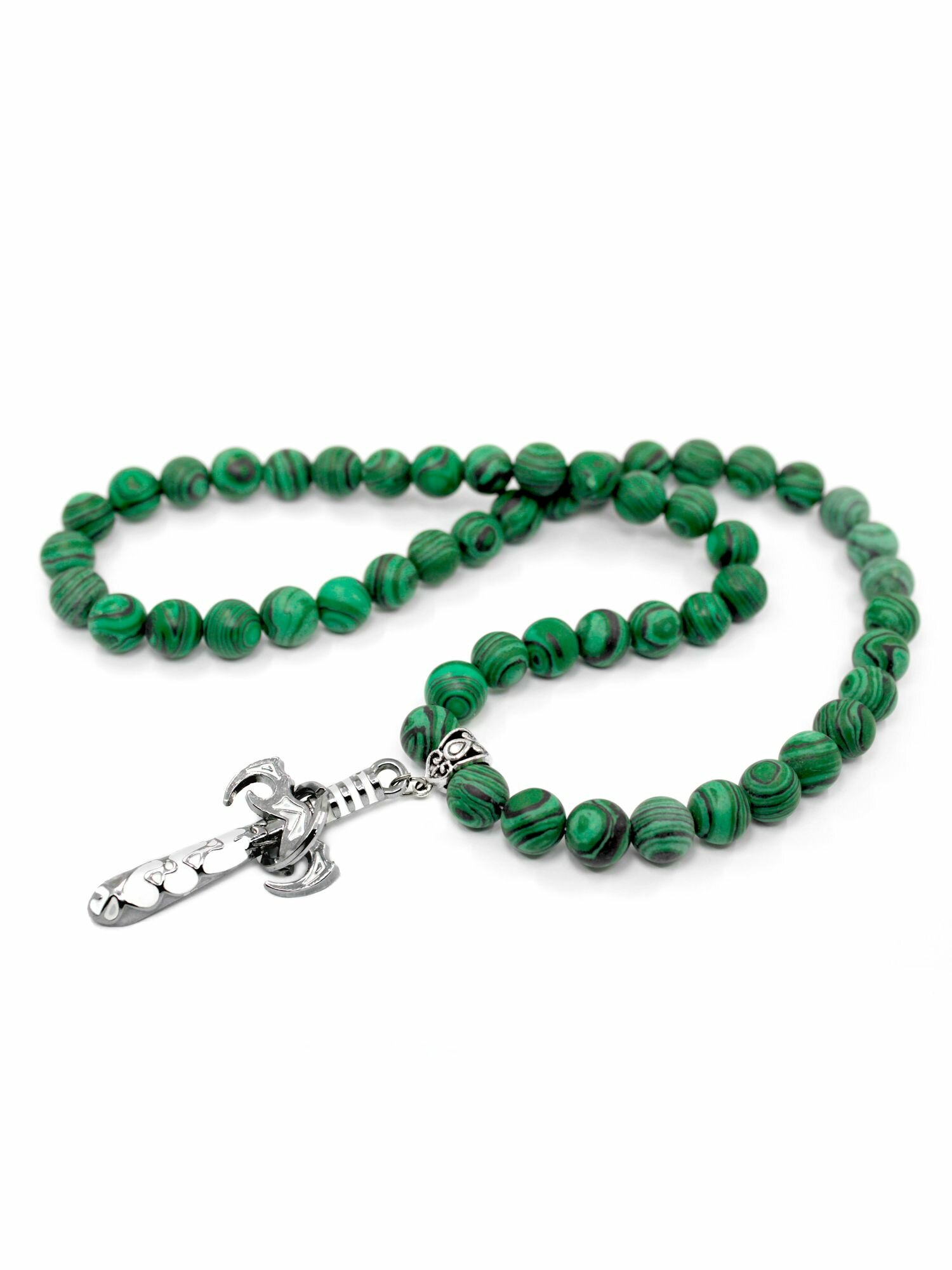 Бусы, малахит